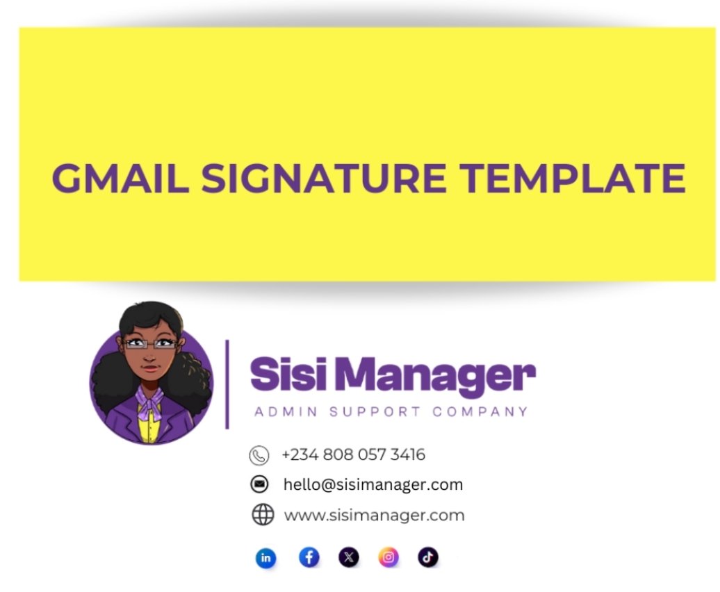 Easy Steps to Create a Professional Email Signature - Sisi Manager ...